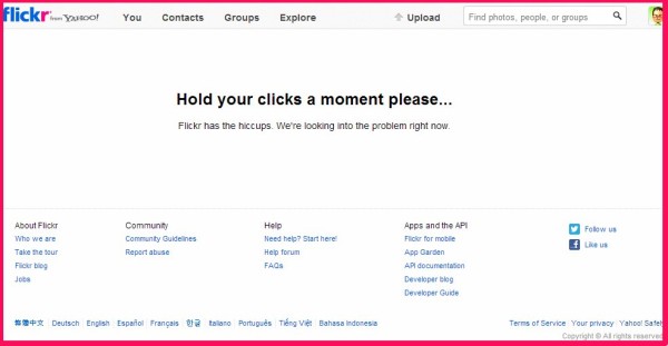 写真共有サイト「Flickr」が大幅リニューアル！んが、なぜかエラーで使えず困ったぞ！ - むねさだブログ